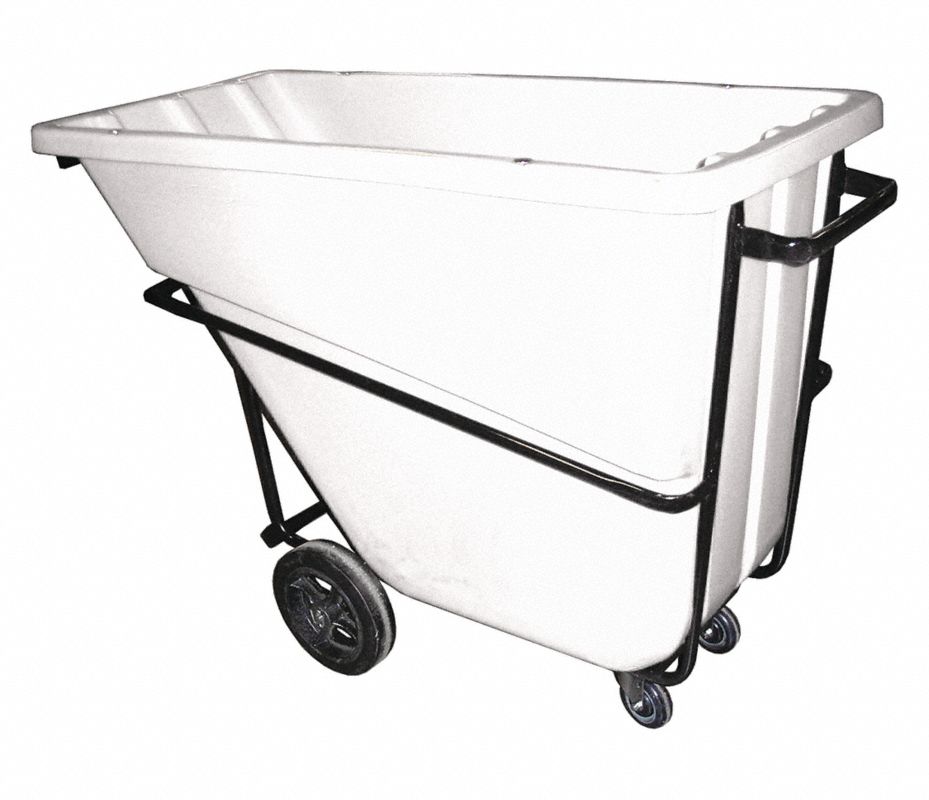 APPROVED VENDOR Contenedor de Volteo , Blanco , 1500 lb. - Contenedores ...