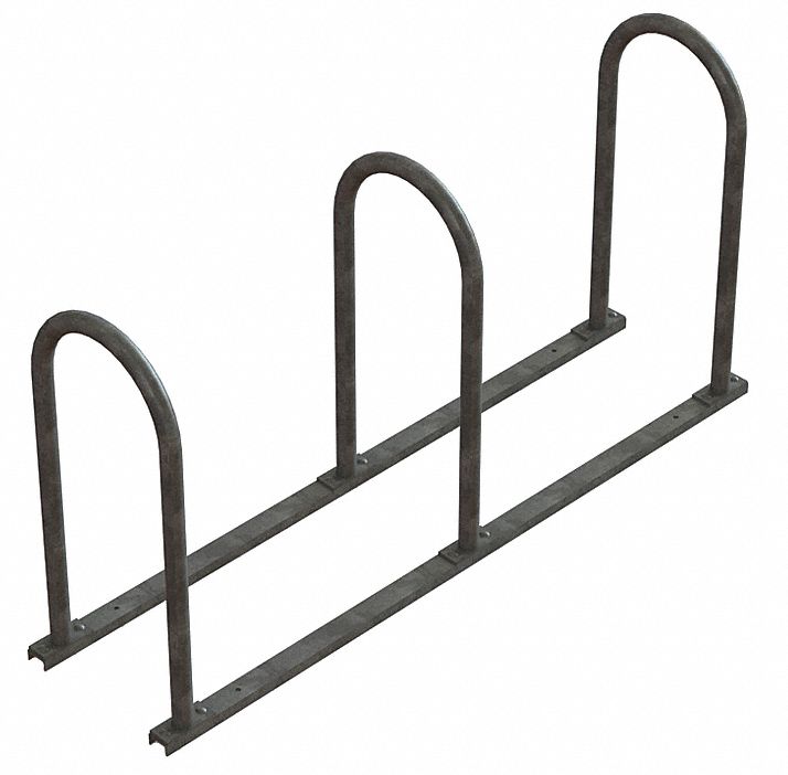 Extended U-Rack Rack, 6 Bikes, Bike Rack - 8ANA9|UT160-6-G - Grainger