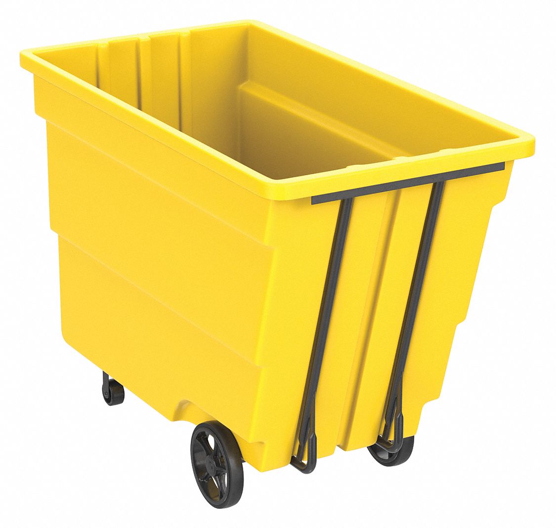 APPROVED VENDOR Contenedor de Volteo de Uso General de Plástico Manual de MDPE, 1700 lb ...