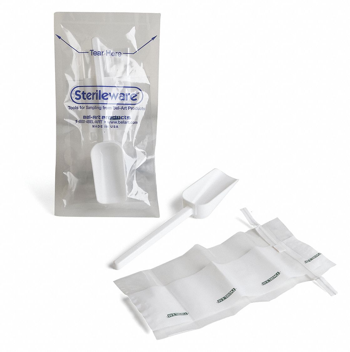 Sterile, Polystyrene, Sampling Scoop and Bag - 8AWA4|H36910-0000 - Grainger