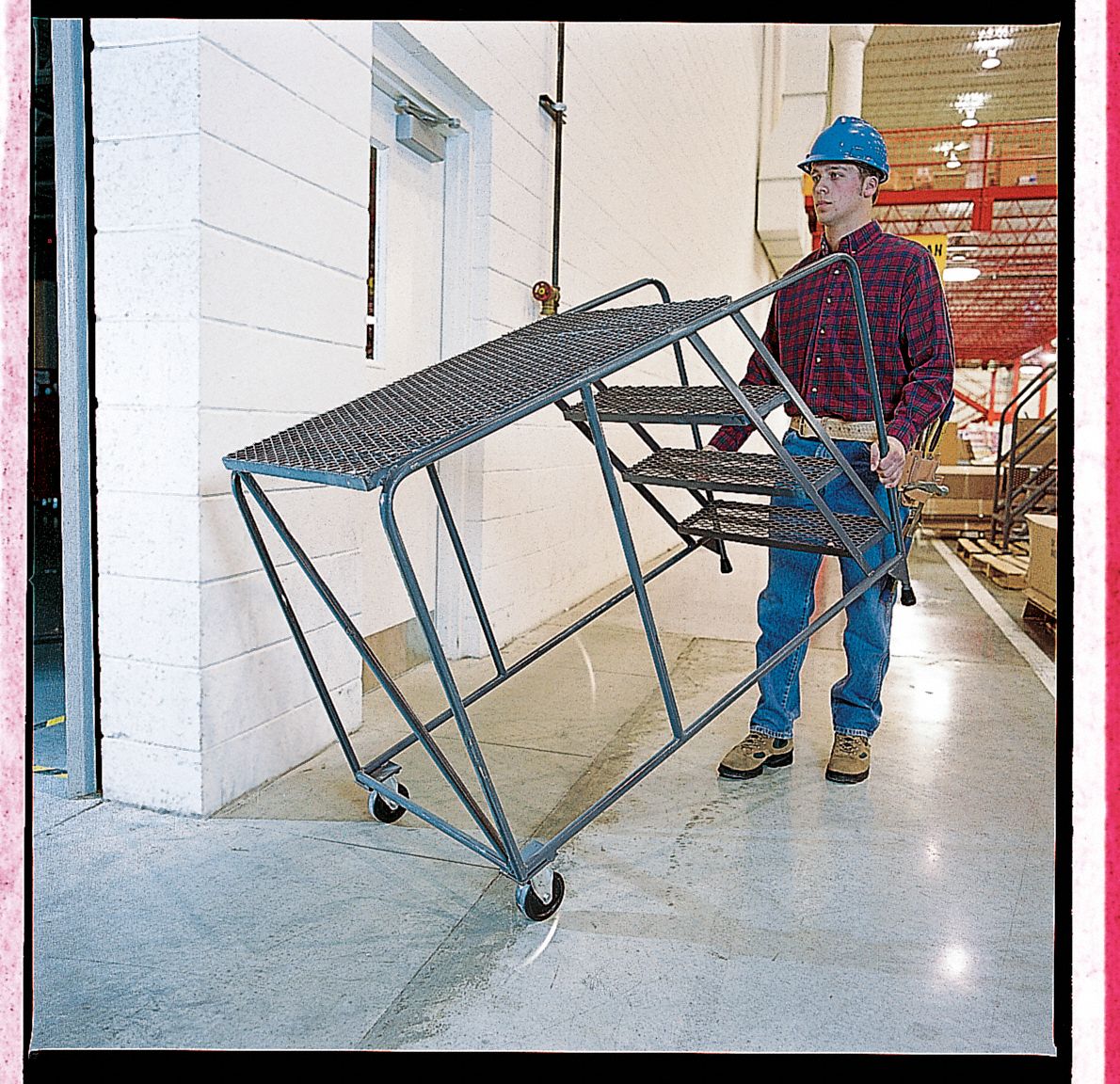 Rolling Work Platform, Steel, Single Access Platform Style, 50 in ...
