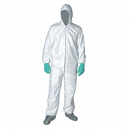 Hooded Disposable Coverall, PK 25 - Grainger