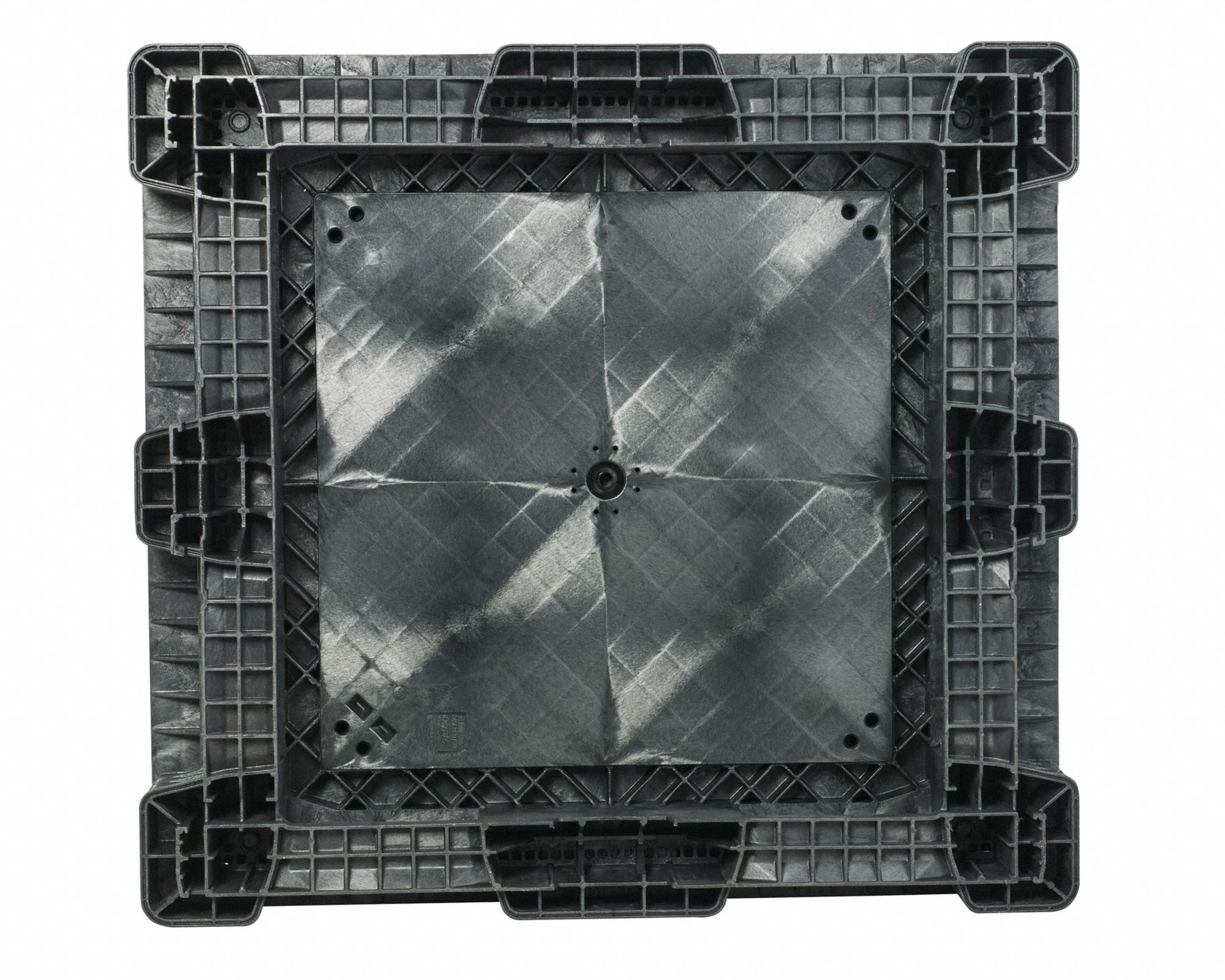 ORBIS Collapsible Bulk Container: 28.9 cu ft, 48 in x 45 in x 34 in, 4 ...