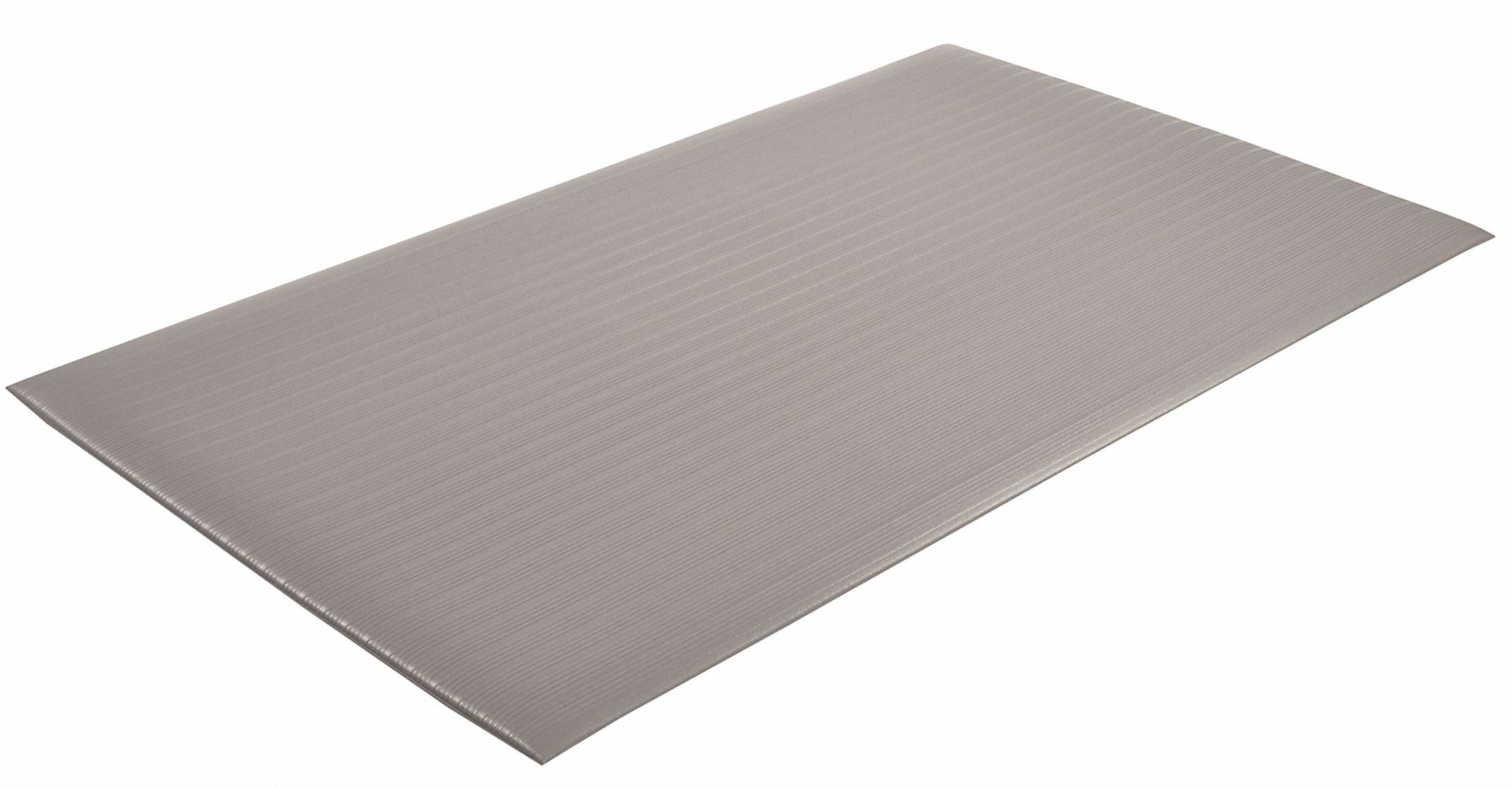 NOTRAX Antifatigue Runner: Ribbed, 2 ft x 60 ft, 3/8 in Thick, Gray ...