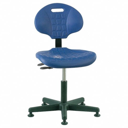 Task Chair, Task Chair, Blue, Plastic, 15 in to 20 in Nominal Seat ...