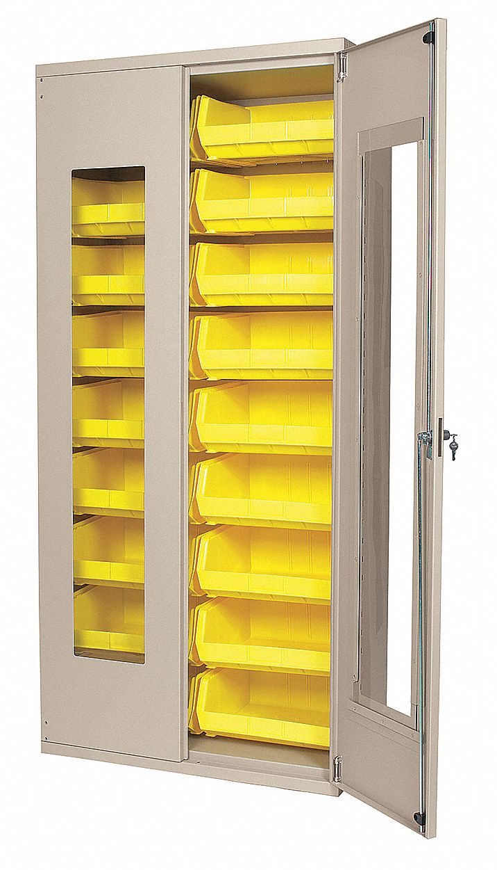 AKRO-MILS, 36 in x 18 in 78 in, 0 Shelves, Bin Cabinet - 8CGH7 ...
