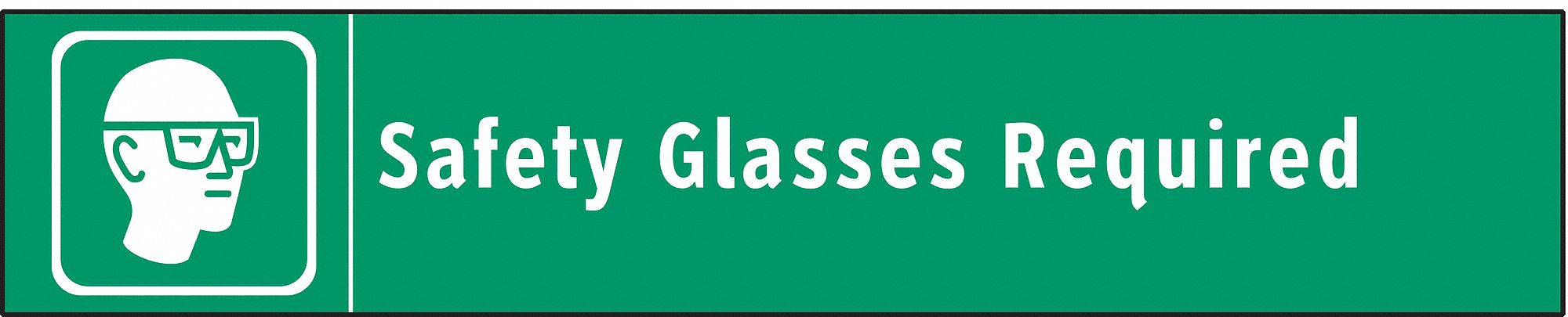 Vinyl, 1 3/4 in x 9 in Nominal Sign Size, Personal Protection Sign ...