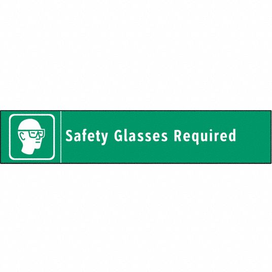 Vinyl, 1 3/4 in x 9 in Nominal Sign Size, Personal Protection Sign ...