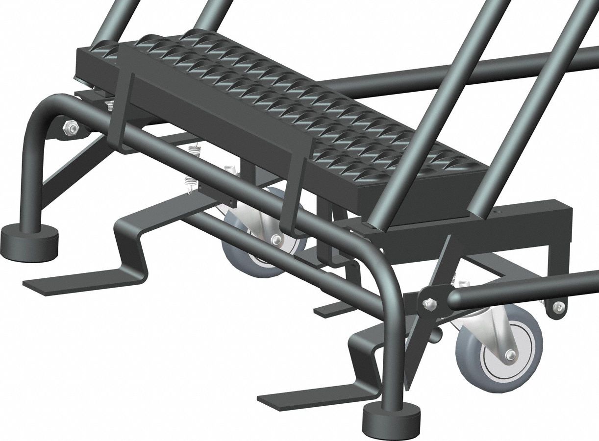BALLYMORE Rolling Work Platform, Steel, Single Access Platform Style ...