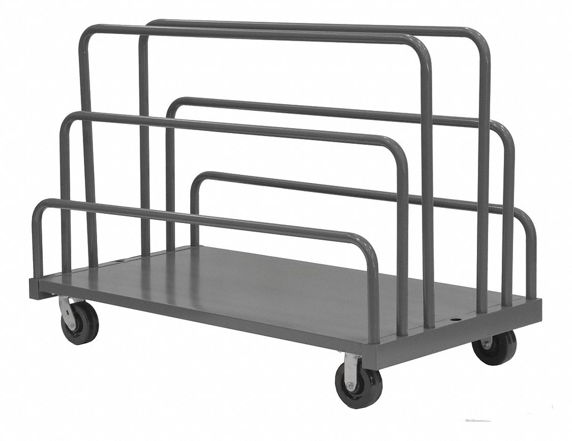 2,000 lb Load Capacity, Gray, Multiheight Vertical Panel Truck with ...