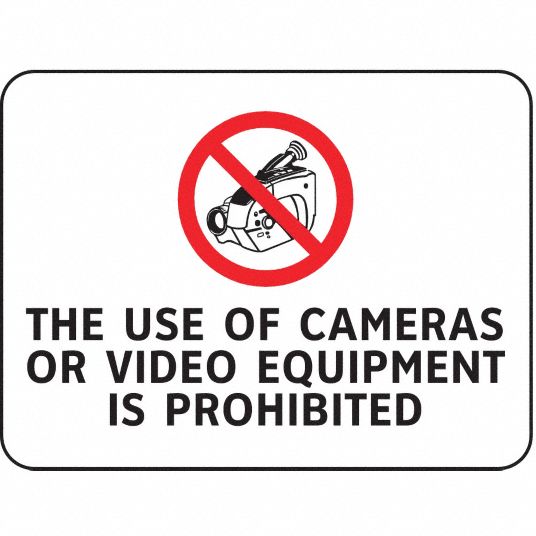 Vinyl, 7 in x 10 in Nominal Sign Size, Security Sign - 8CGG7|S1408V7 ...