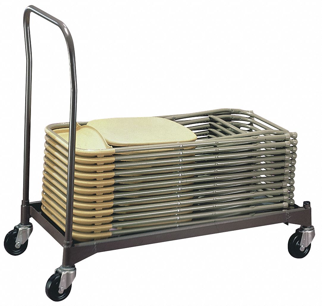 Folding Poly Chair Cart - Grainger