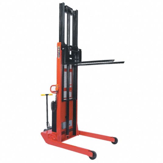 WESCO Telescoping Powered Stacker, 2000 lb Load Capacity - 8CJH7|261115 ...