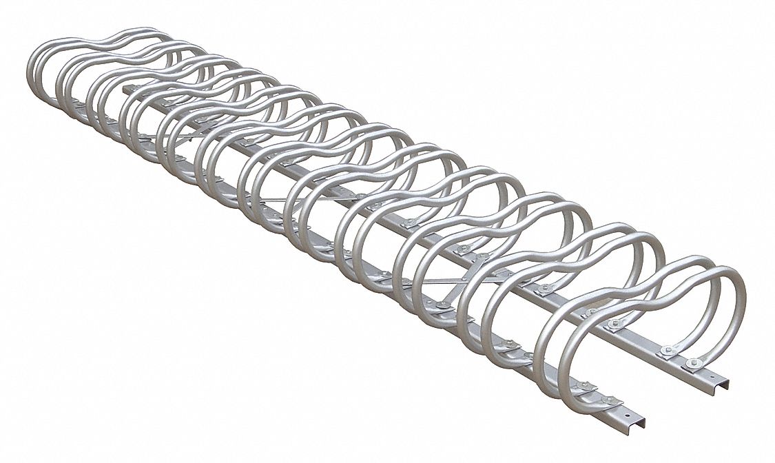 Bike Rack, Portable,12 Spaces,10 ft. - Grainger