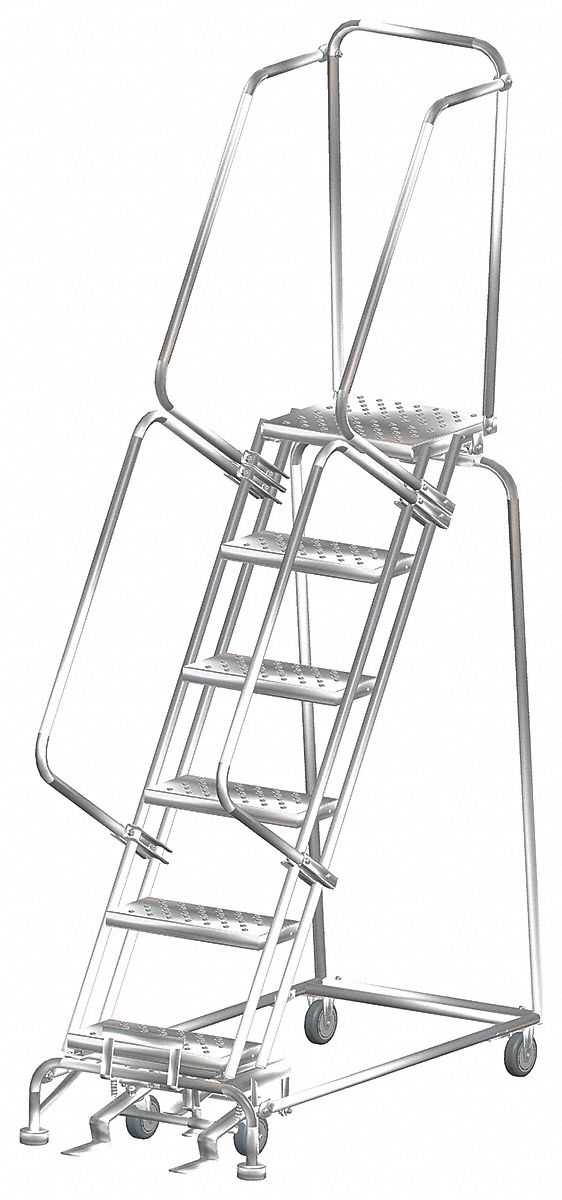 Lockstep Roll Ladder,T304 Steel,60 In.H - Grainger