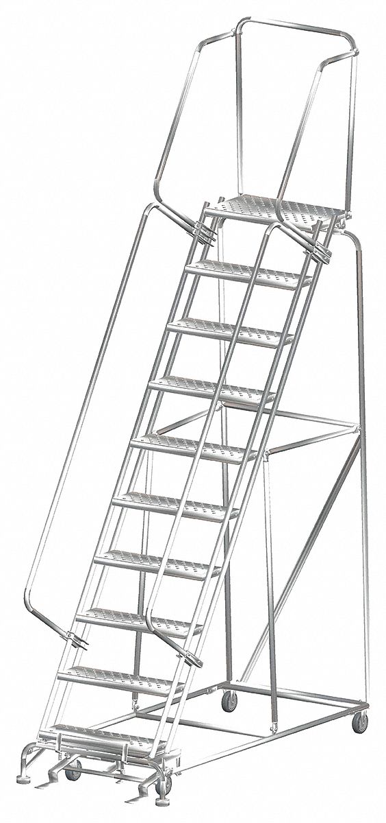 BALLYMORE LOCKSTEP ROLL LADDER,T304 STEEL, 100 INH, NO LOCKING ...