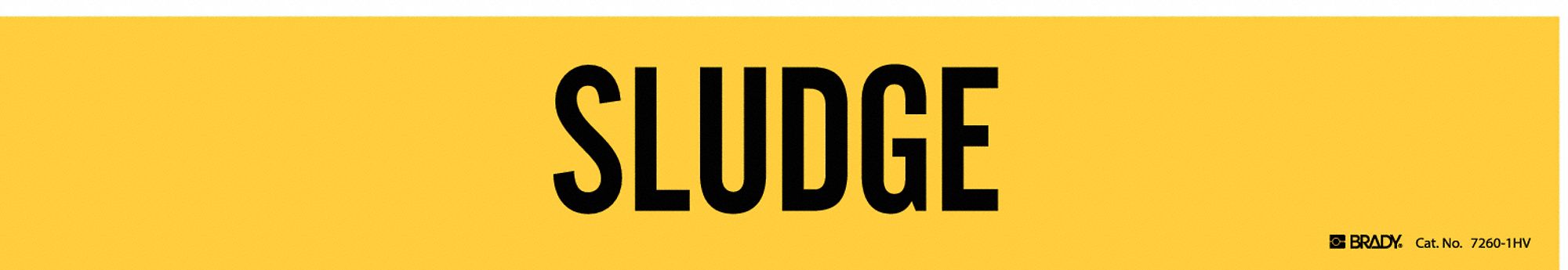 Sludge, Yellow, Pipe Marker - 8CLA2|7260-1HV - Grainger