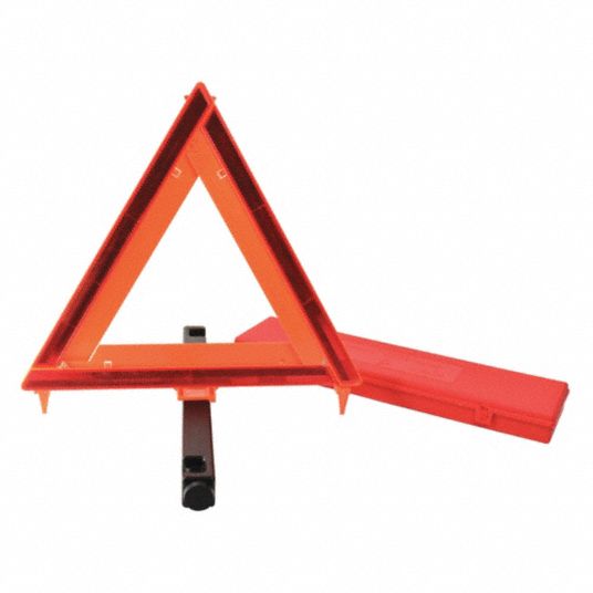 Carrying Case/Orange Triangle, Roadside Emergency Warning Triangle ...