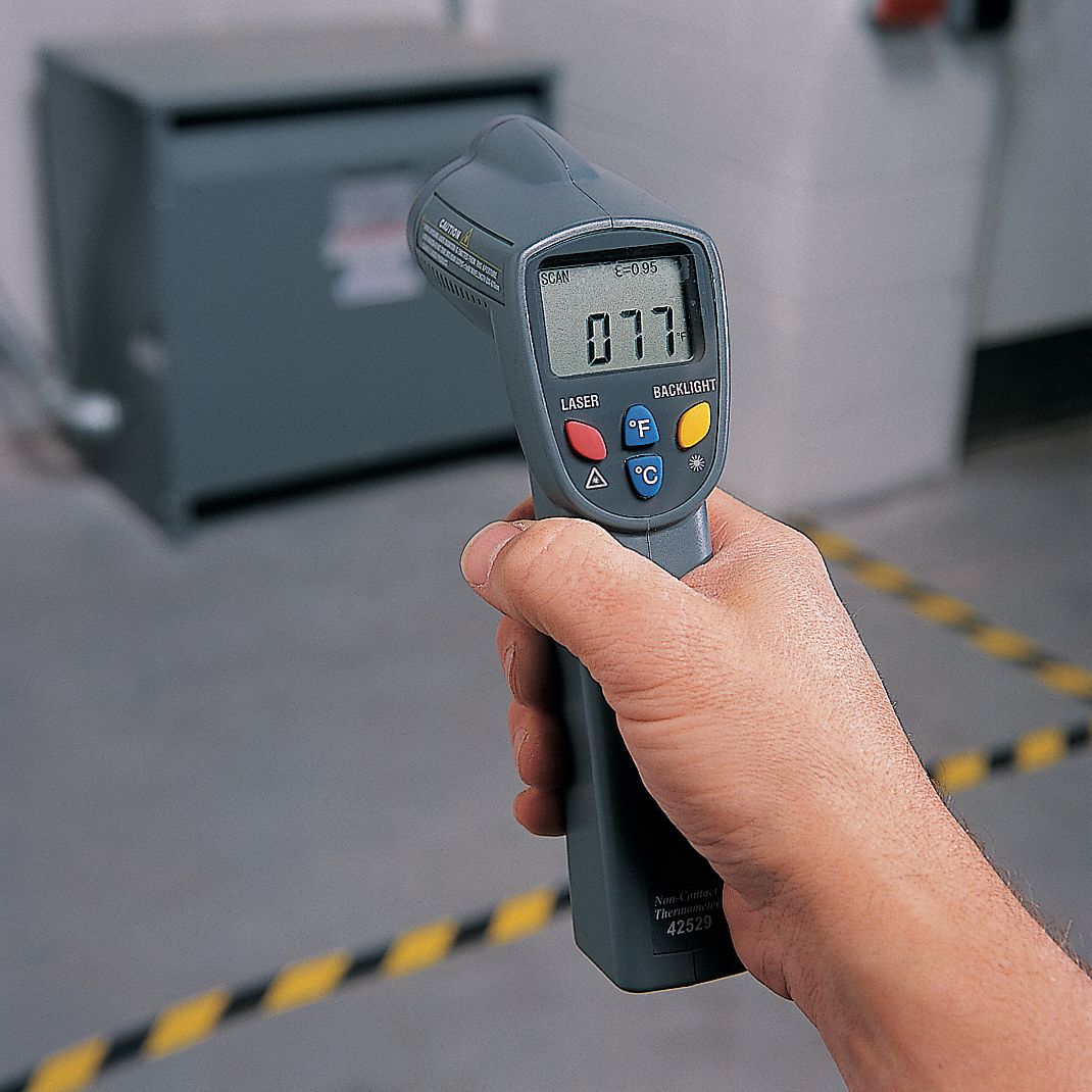LCD, Infrared Thermometer, Single Dot Laser Sighting - Infrared - Grainger