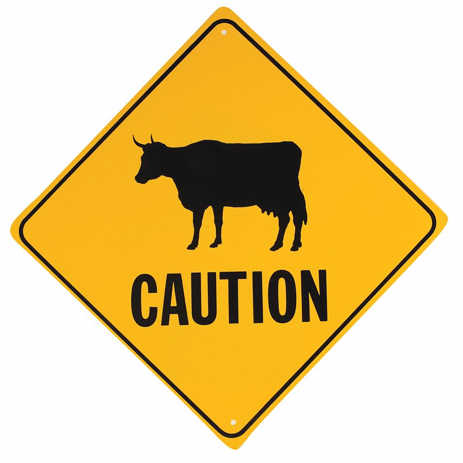 Plastic, Traffic Sign - 8CP75|V22 - Grainger