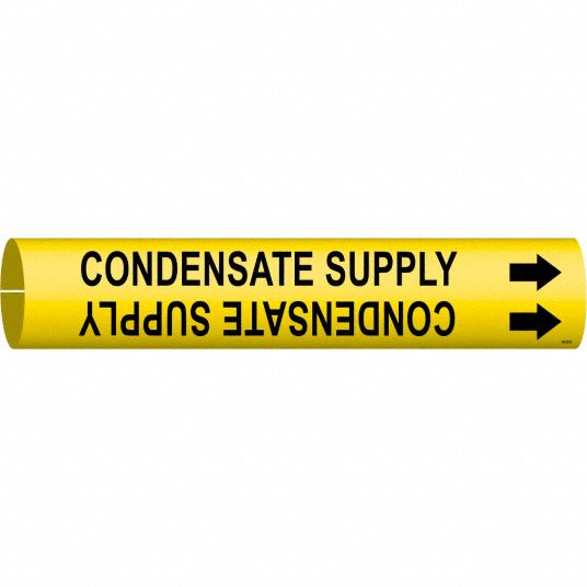 Condensate Supply, Yellow, Pipe Marker - 8CTJ1|4038-D - Grainger