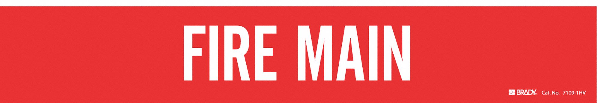 Fire Main, Red, Pipe Marker - 8CTT1|7109-1HV - Grainger