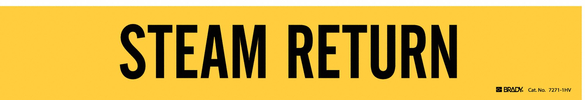 Steam Return, Yellow, Pipe Marker - 8VU63|7271-1 - Grainger