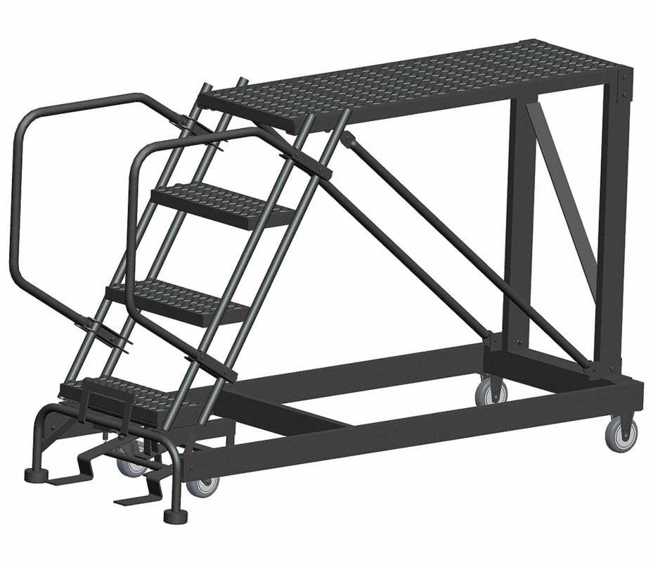BALLYMORE Plataforma de Trabajo Rodante, 48", 24", Acero - Plataformas ...