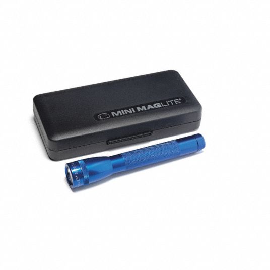 Handheld Flashlight: AA Battery, Incandescent, 5.75 in Lg, 14 lm Max ...