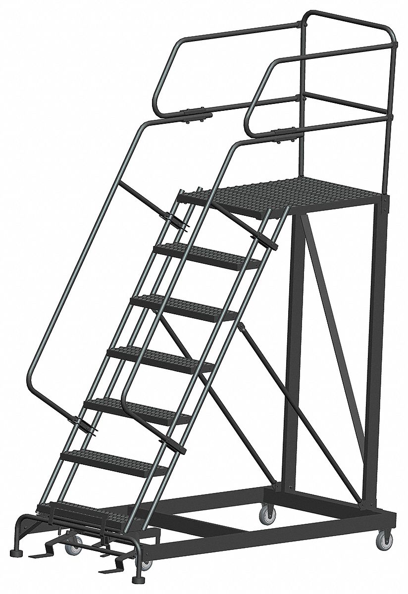 BALLYMORE, 5.8 ft Platform Ht - Max, 36 in x 36 in, Mobile Work ...
