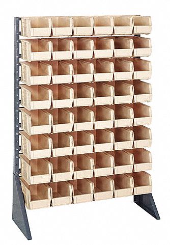 QUANTUM STORAGE SYSTEMS Rack Riel Gav,53",1Lad,Cap 600 lb,48 Gav ...