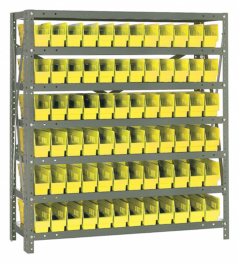 QUANTUM STORAGE SYSTEMS, 36 in x 12 in x 39 in, 1 Sided, Bin Shelving ...