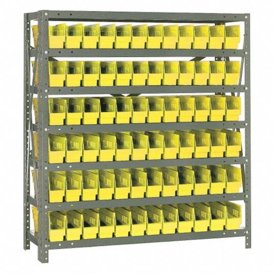 QUANTUM STORAGE SYSTEMS, 36 in x 12 in x 39 in, 1 Sided, Bin Shelving ...