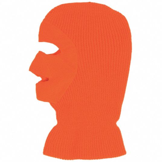 Face Mask, Knit, Orange - Grainger