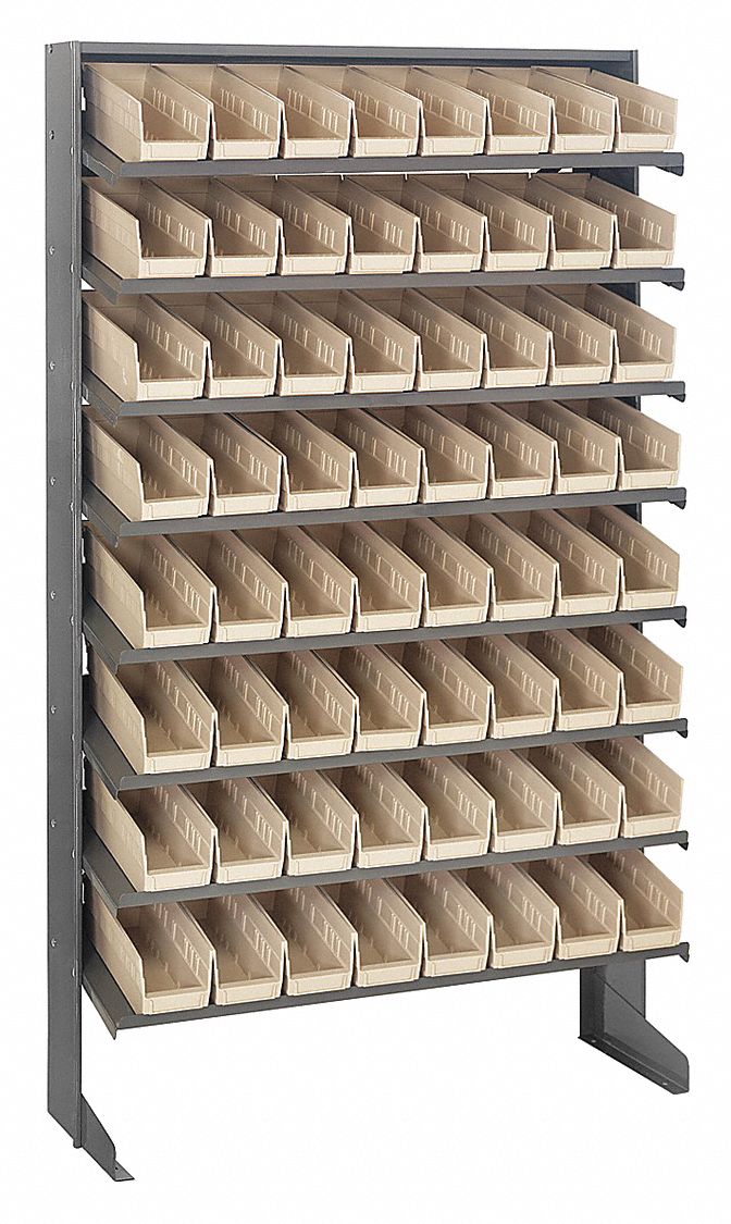 QUANTUM STORAGE SYSTEMS, 36 in x 12 in x 60 in, 1 Sided, Pick Rack ...
