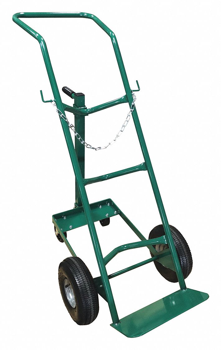 1 Cylinder Capacity, 500 lb Load Capacity, Ergonomic Tilt-Back Cylinder ...