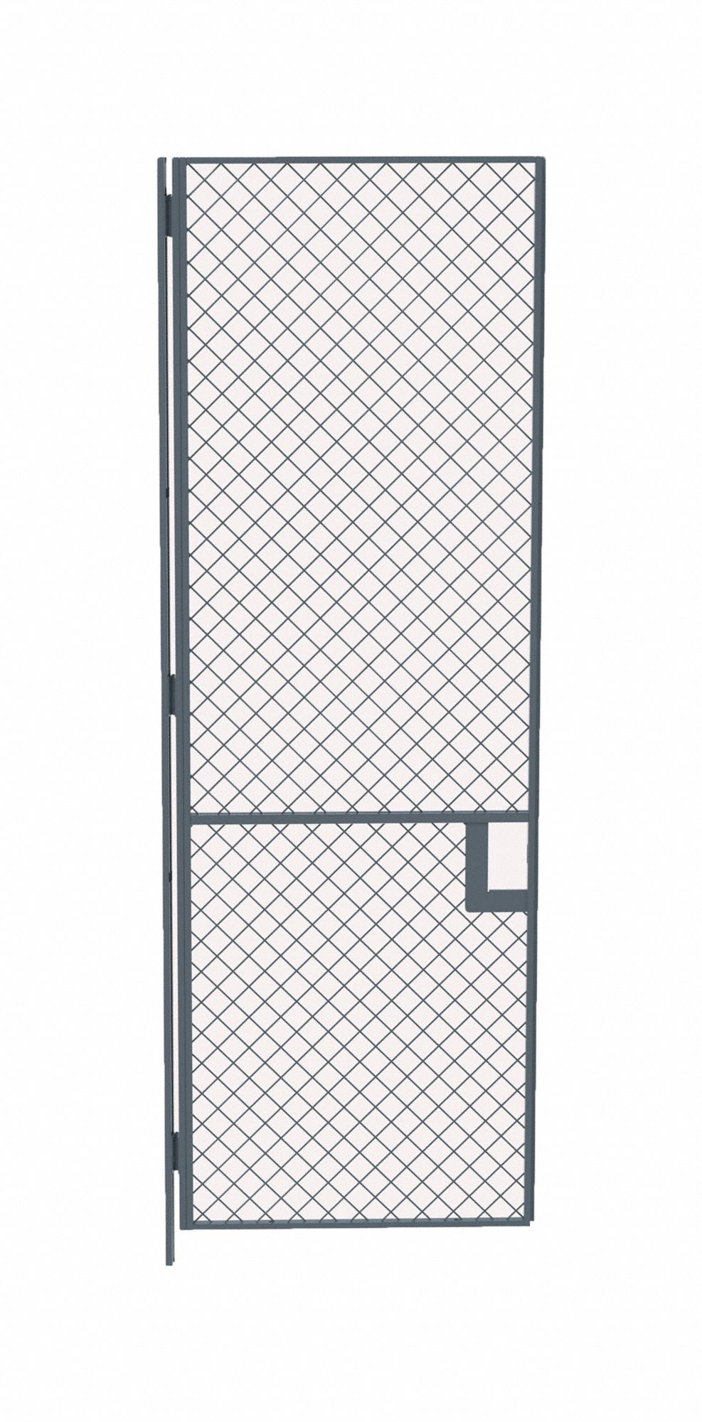 HUSKY RACK & WIRE, 8 ft H x 36 in W x 2 in D, Gray, Hinged Door - 8DHR2 ...