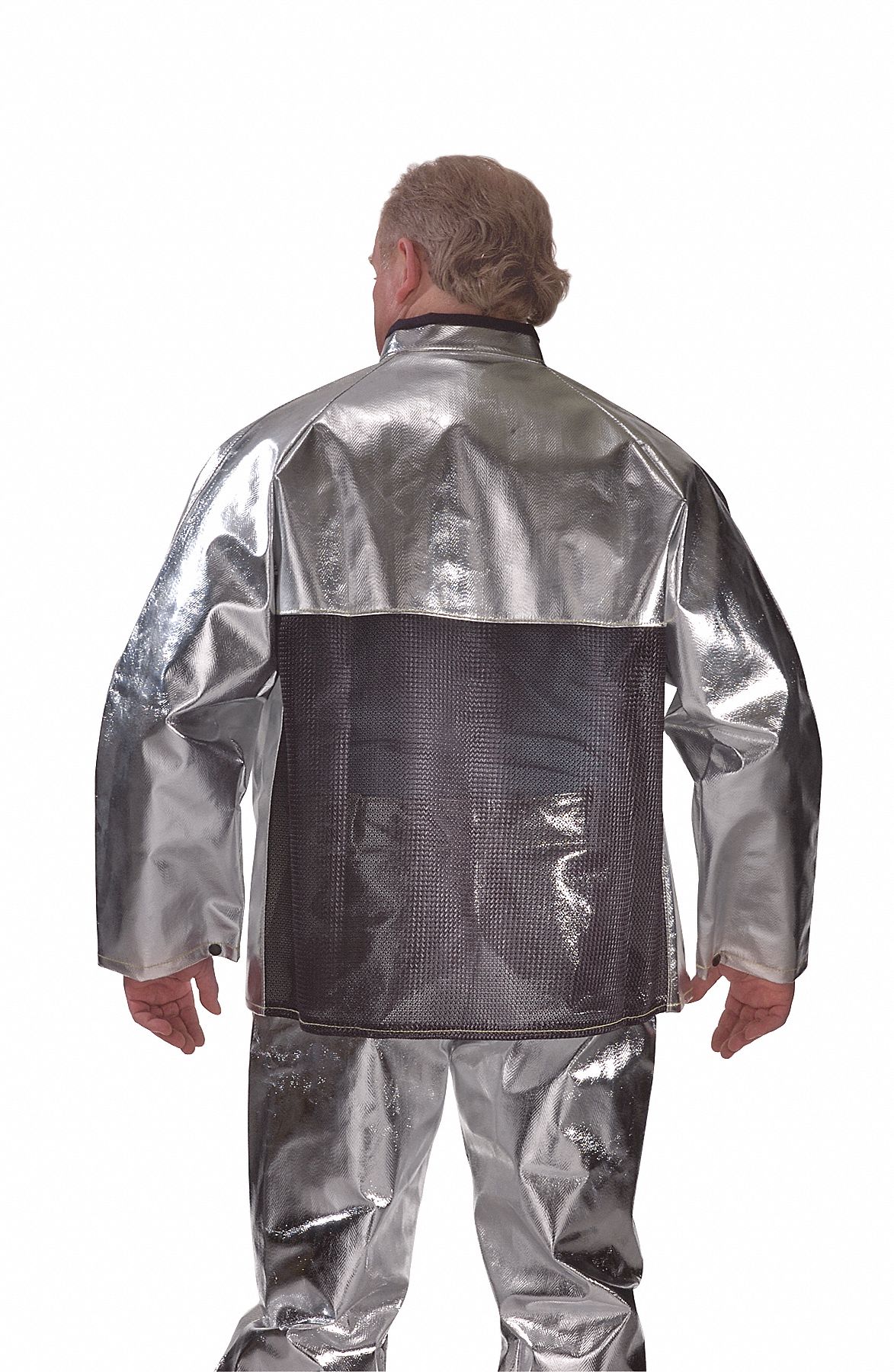 KAREWEAR 30 in Rayon Aluminized Jacket, Fits Chest Size 42 in to 44 in ...