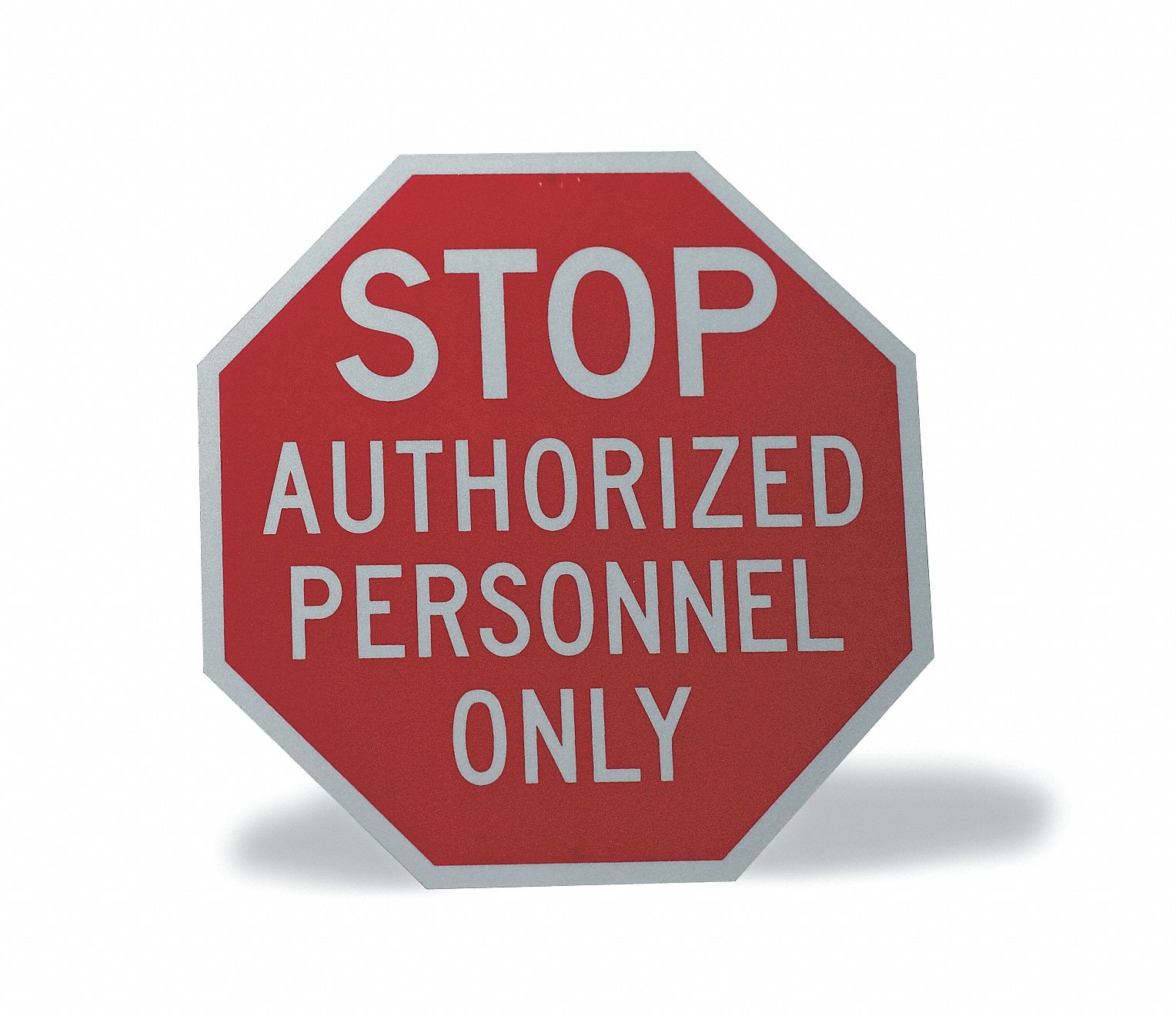 Aluminum, Mounting Holes Sign Mounting, Reflective Authorized Personnel ...