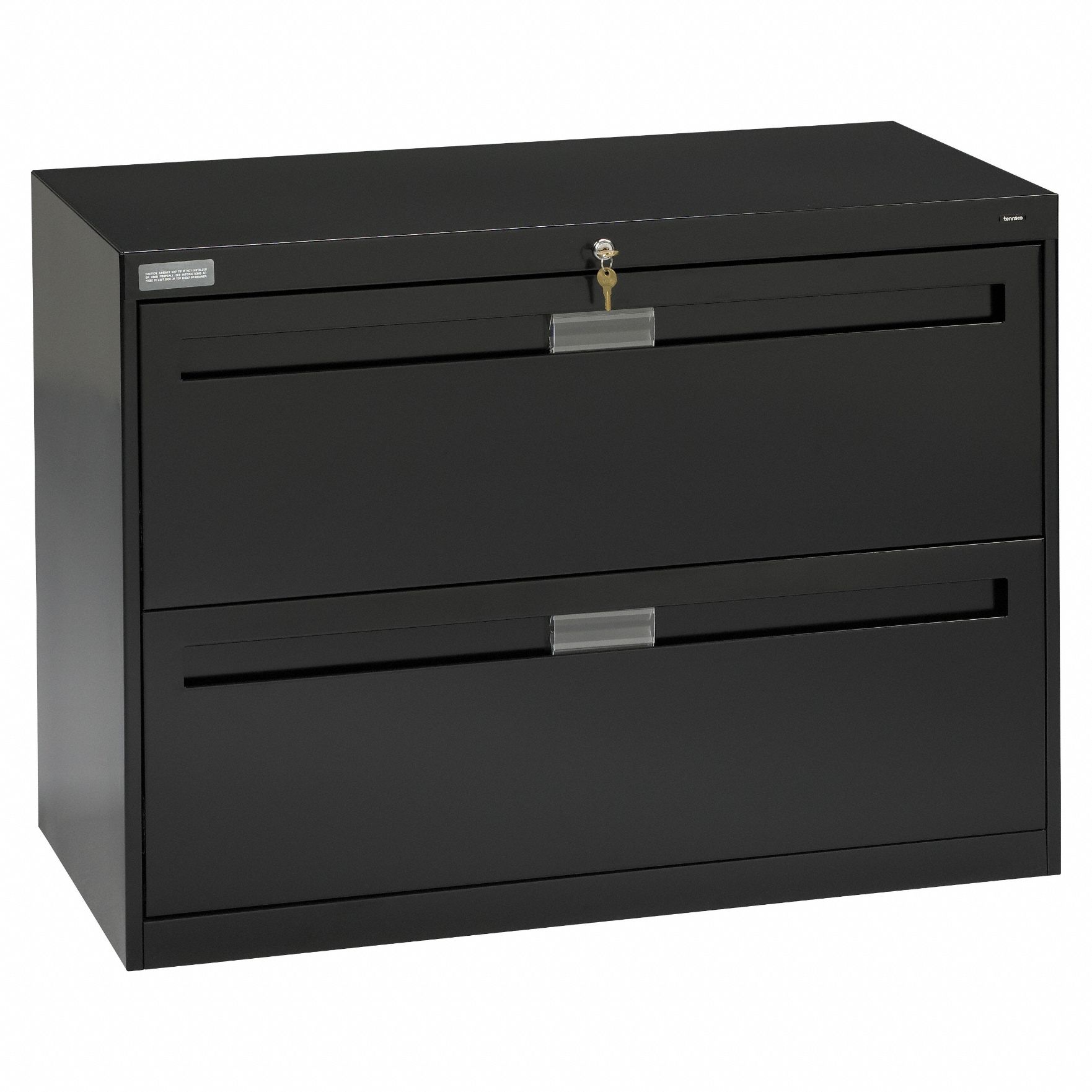 TENNSCO, Black, 2 Drawers, Lateral File Cabinet - 8DNF9|LPL3624L20 ...
