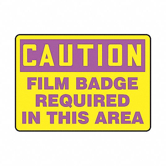 Aluminum, Caution Sign, 14" Width, 10" Height, Yellow, With Mounting ...