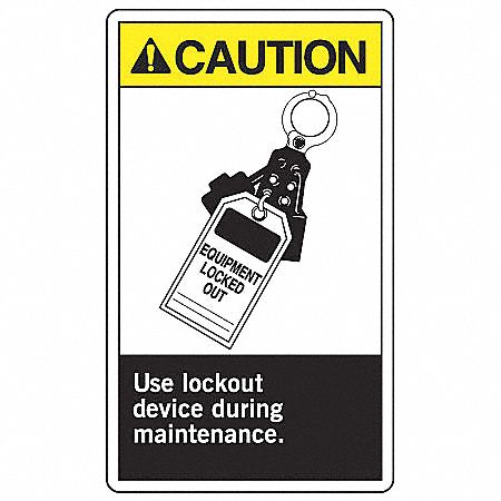 Vinyl, Adhesive Sign Mounting, Safety Label - 9WJH2|LLKT606VSP - Grainger