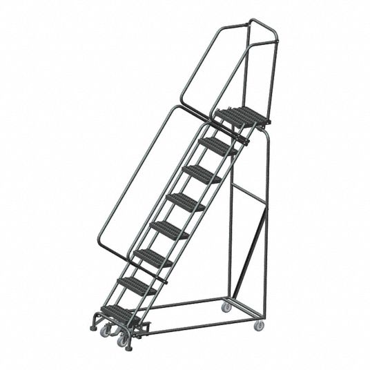 Slope Lockstep Roll Ladder,Steel,80 In.H - Grainger