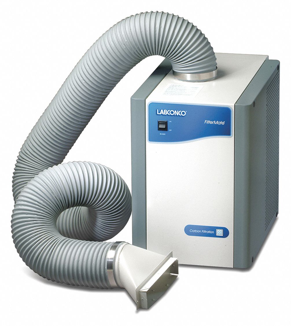 LABCONCO, 22 3/4 in Overall Ht, 14 in Overall Wd, Portable Fume ...