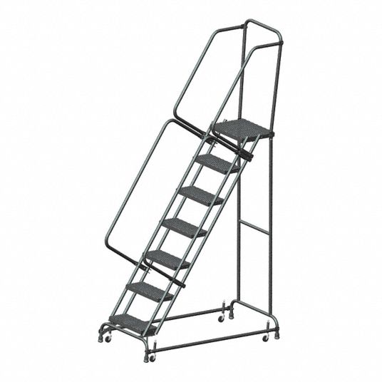 Safety Rolling Ladder,Steel,70 In.H - Grainger