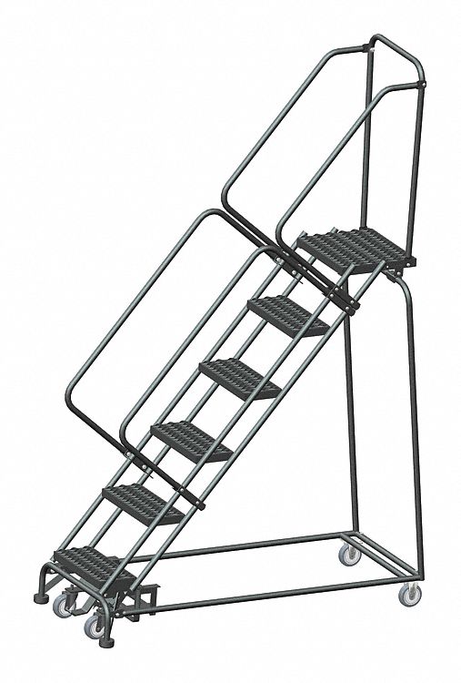 Lockstep Rolling Ladder,Steel,60 In.H - Grainger