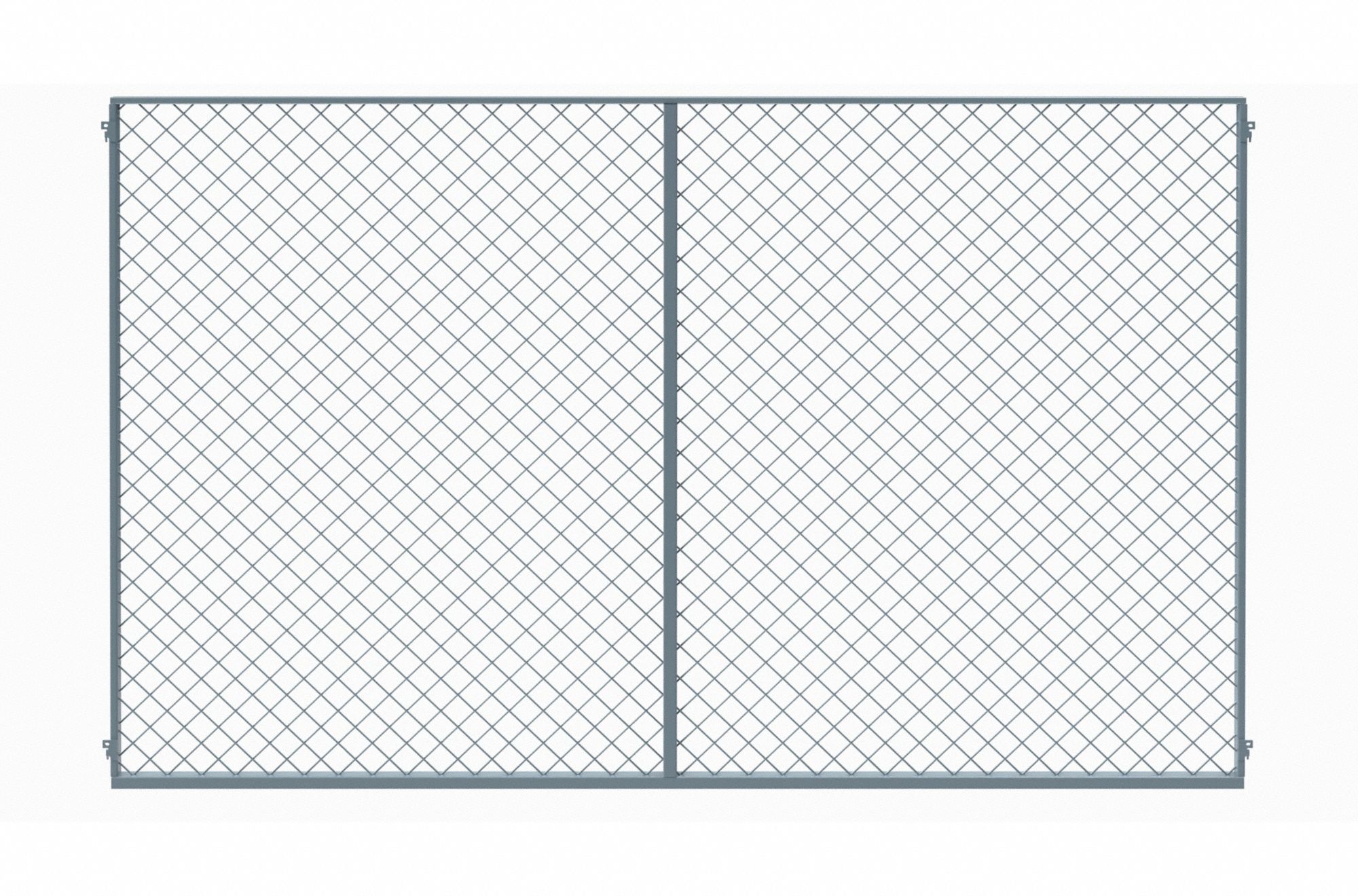HUSKY RACK & WIRE, 5 ft H x 6 ft W x 2 in D, Gray, Stacking Panel ...