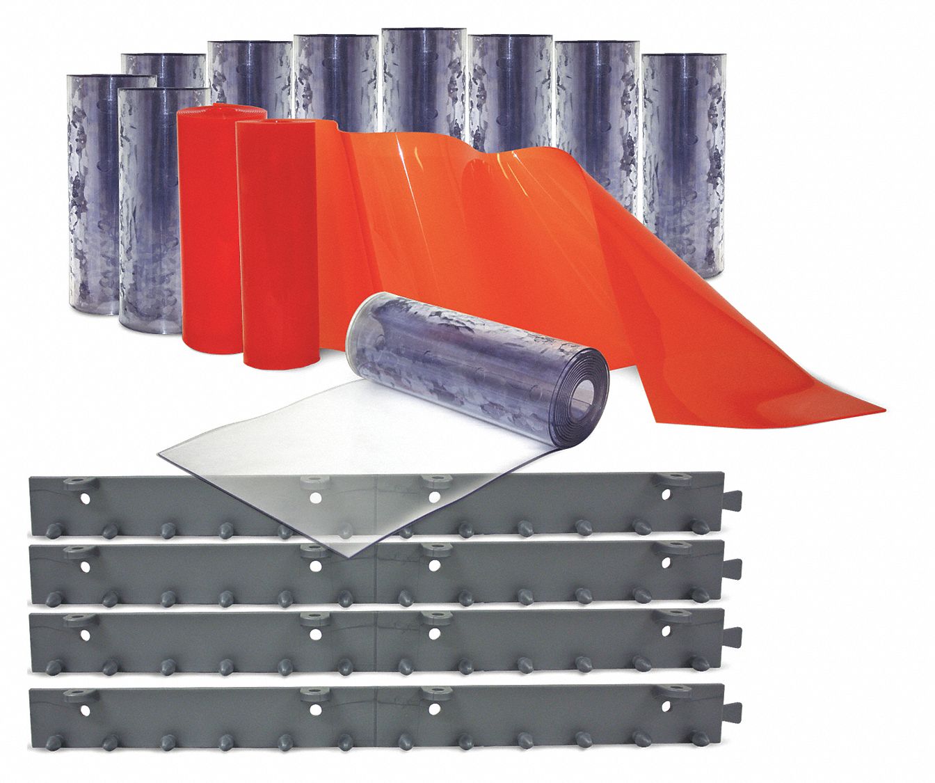 For 8 ft Opening Wd, For 9 ft Opening Ht, Vinyl Strip Door - 8DV20 ...