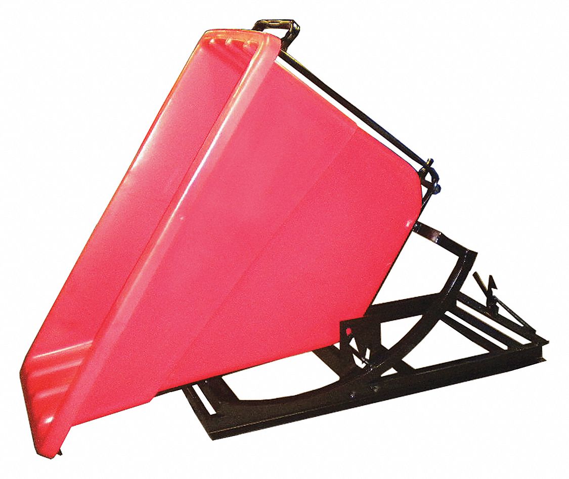 Std Hopper, Plastic, Self Dumping Hopper - 8DW65|SD 5/8 RED - Grainger