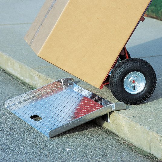 GRAINGER APPROVED 18 inL x 26 inW Aluminum Curb Ramp, Silver - 8DX92 ...